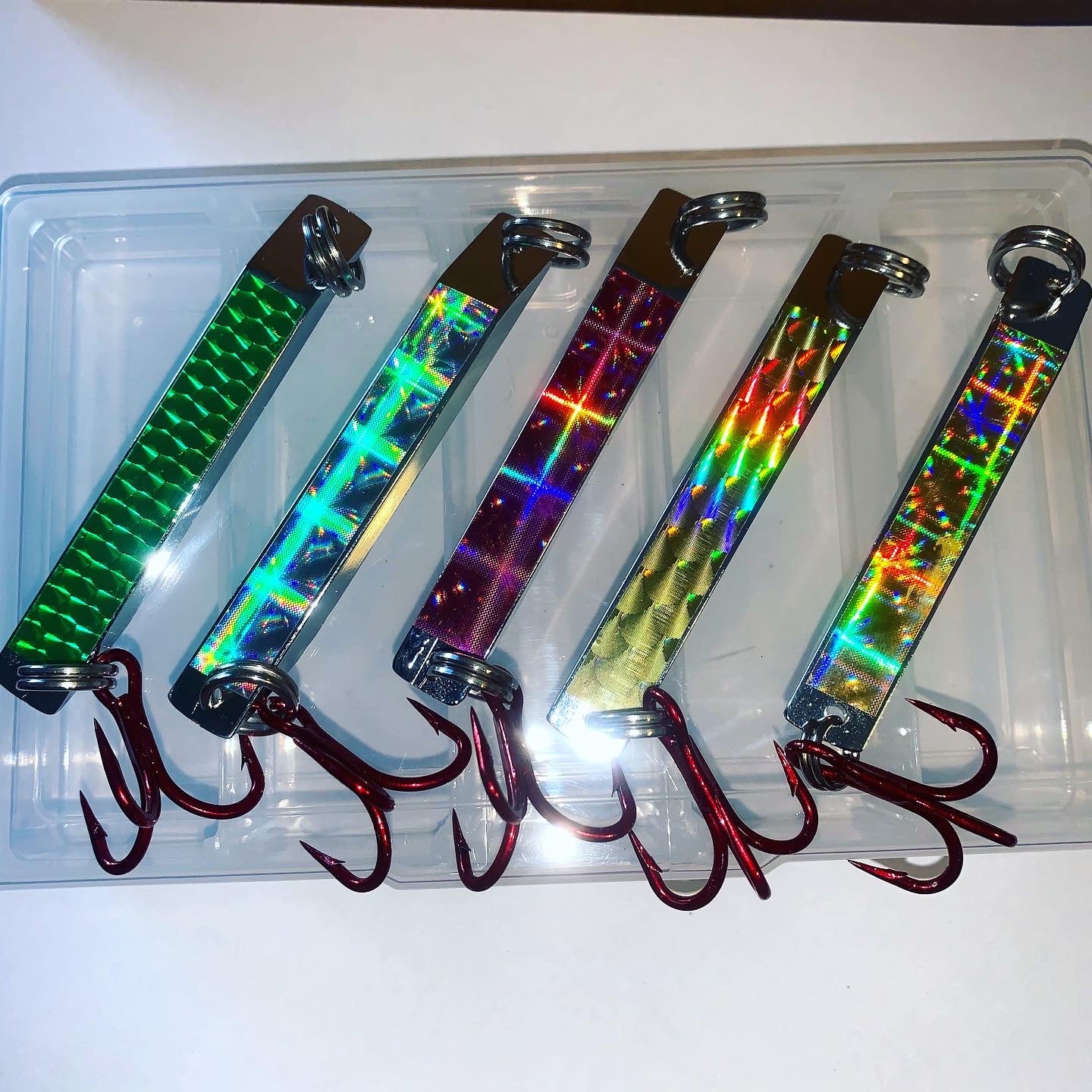 Fishing Metal lures 80mm 48g 5 pack Multi Coloured – Twist and Turn ...