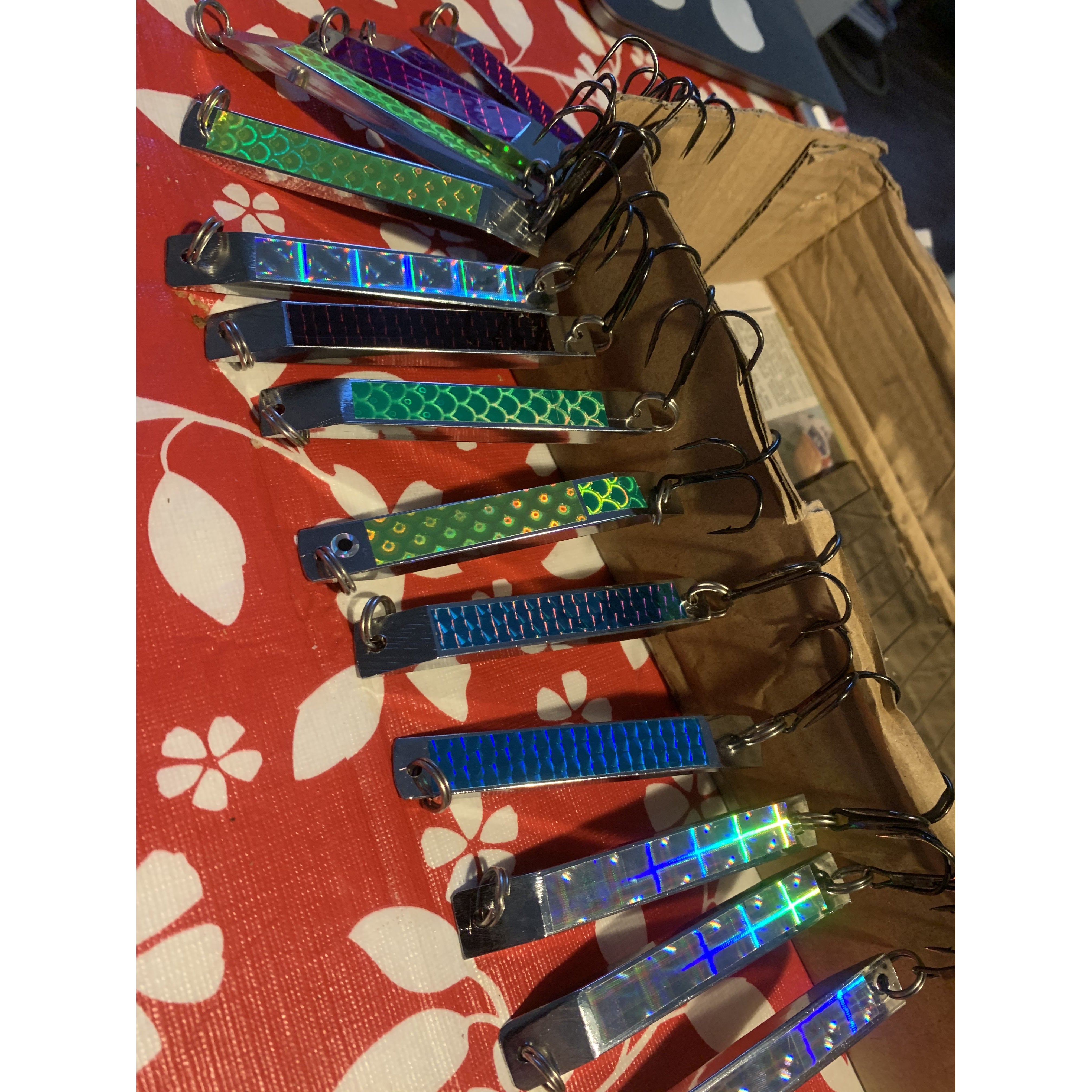 Fishing Metal lures 80mm 48g 5 pack Multi Coloured – Twist and Turn ...